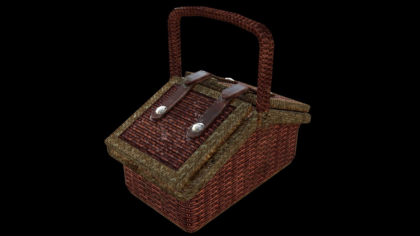 3D wooden basket rigged model - TurboSquid 1401763