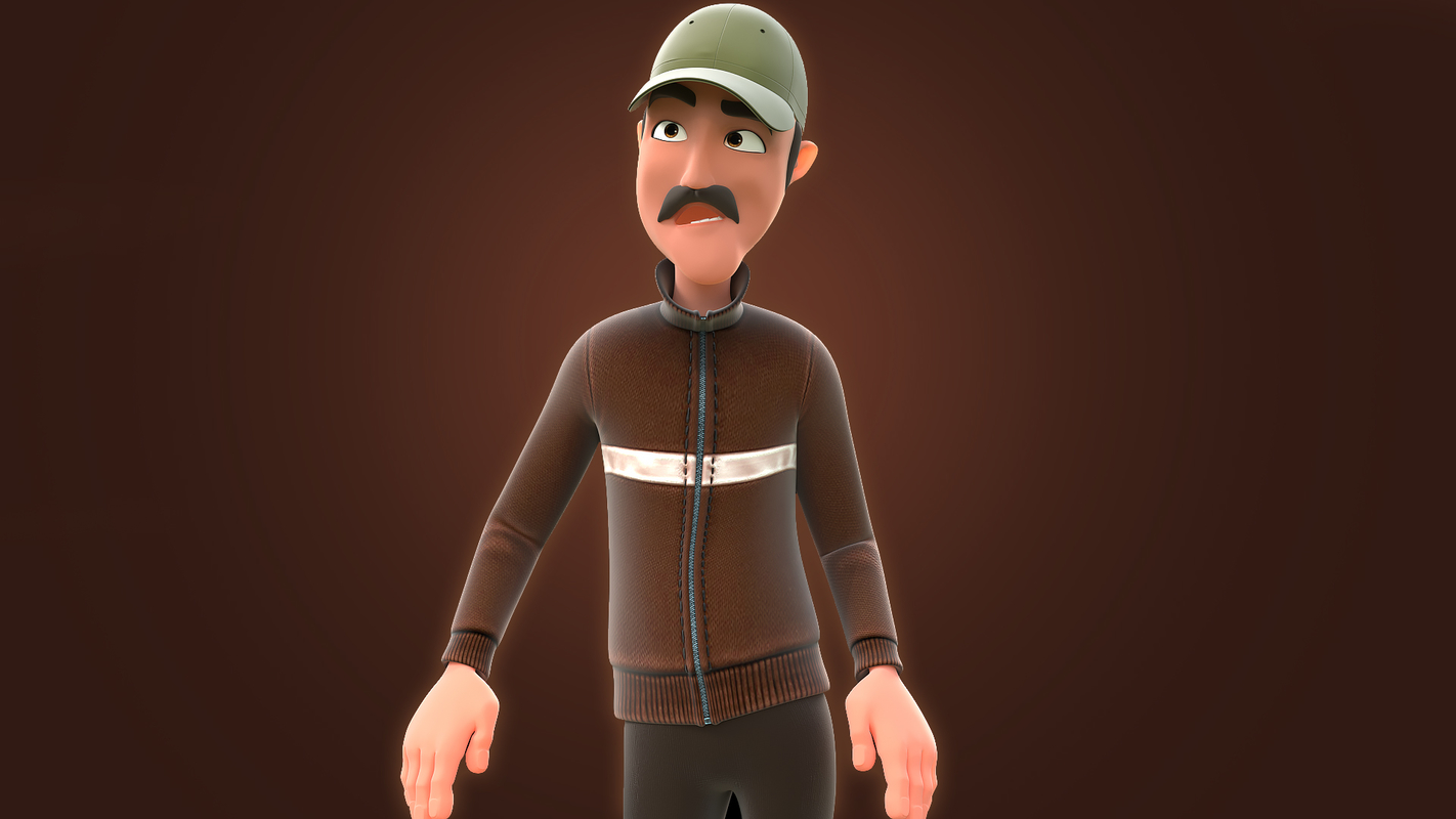 modèle 3D de RIGGED TOON MAN - CARTOON MAUVAIS HOMME - TurboSquid 1401887