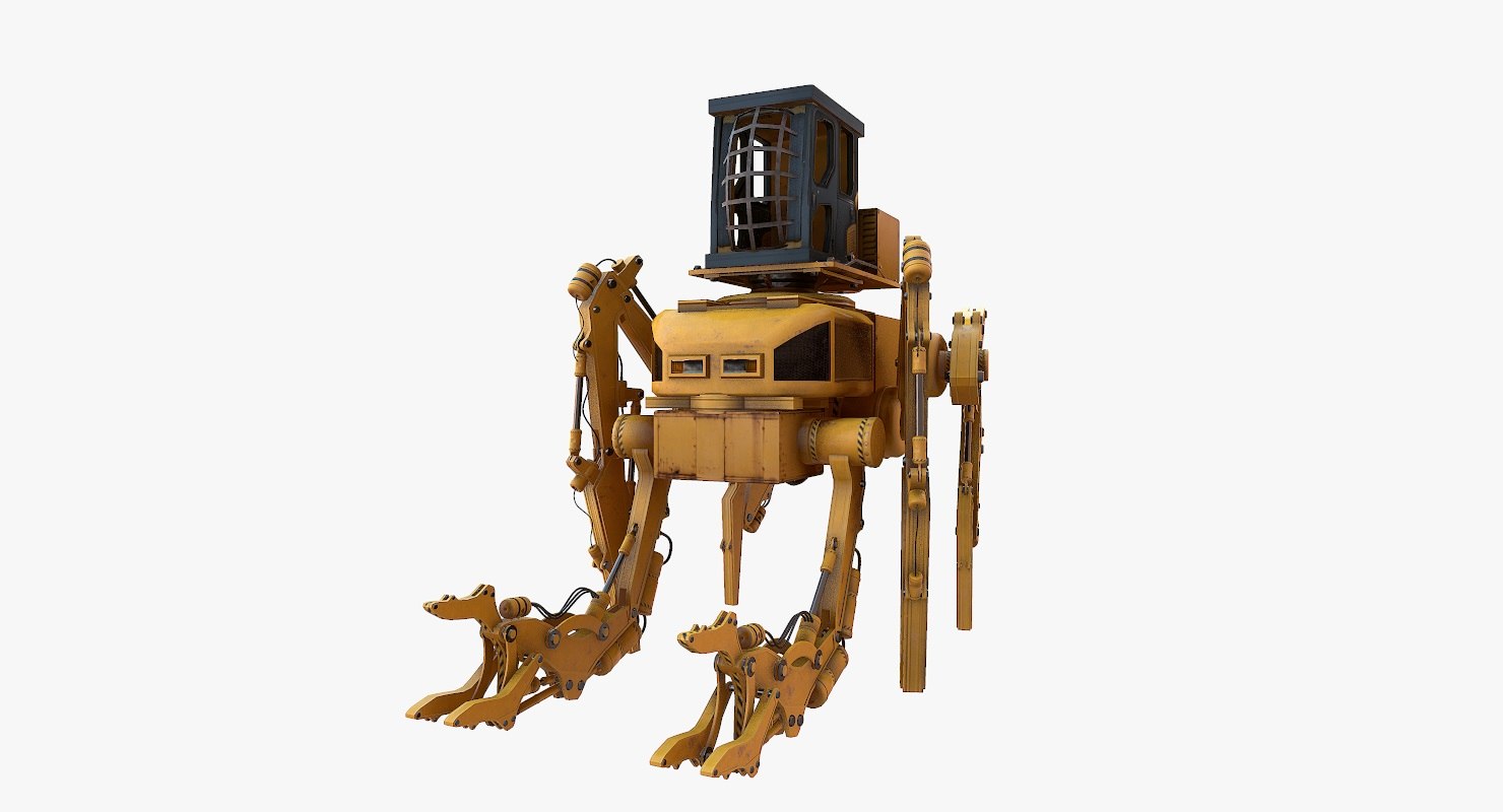 3D sci fi construction mech - TurboSquid 1401977