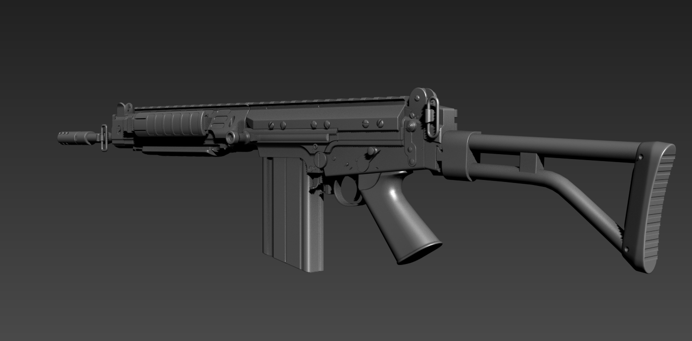 Fn-fal para 3D model - TurboSquid 1402032