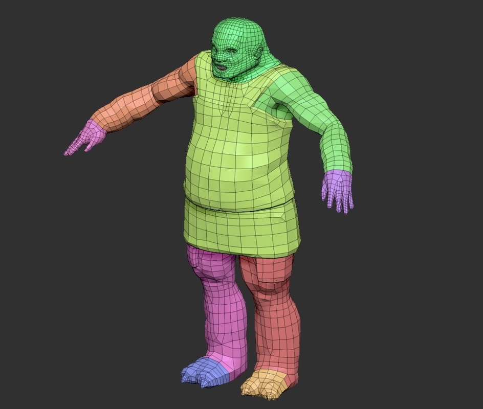 modèle 3D de Quake Ogre ancien modèle texturé. Obj + Textures inclus ...