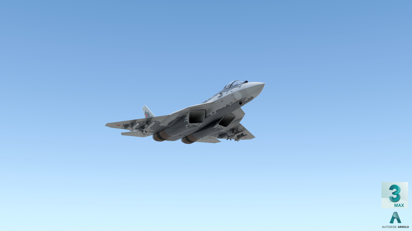 Sukhoi su-57 - pbr 3D - TurboSquid 1402272