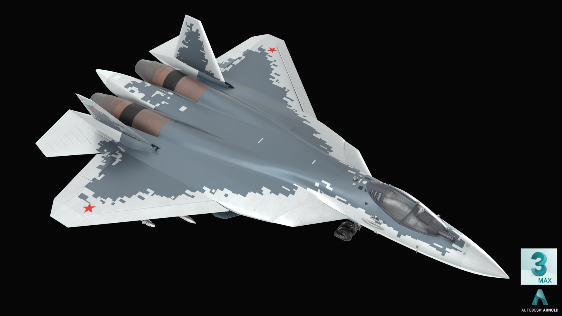 Sukhoi su-57 - pbr 3D - TurboSquid 1402272