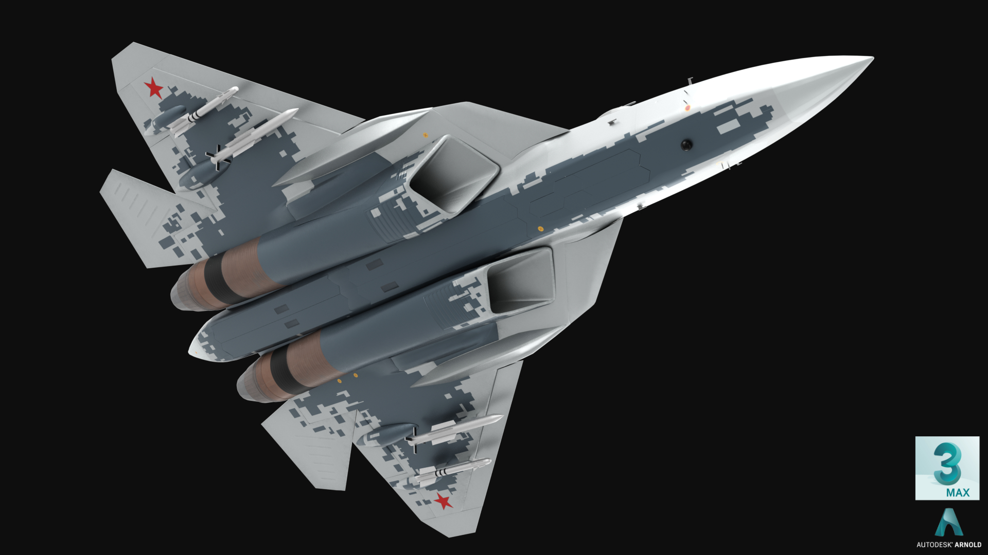 Sukhoi su-57 - pbr 3D - TurboSquid 1402272