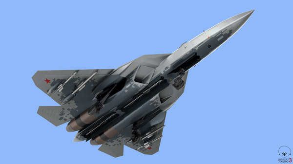 Sukhoi su-57 - pbr 3D - TurboSquid 1402272