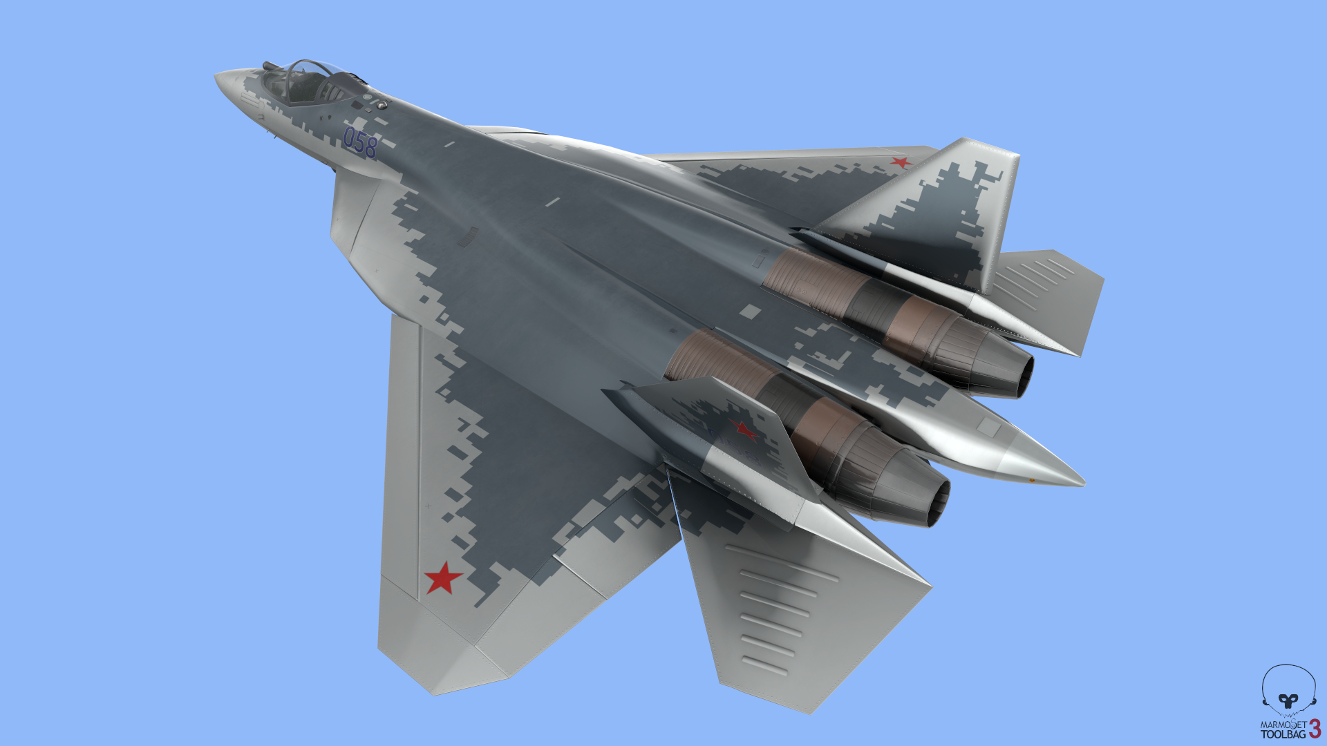Sukhoi su-57 - pbr 3D - TurboSquid 1402272