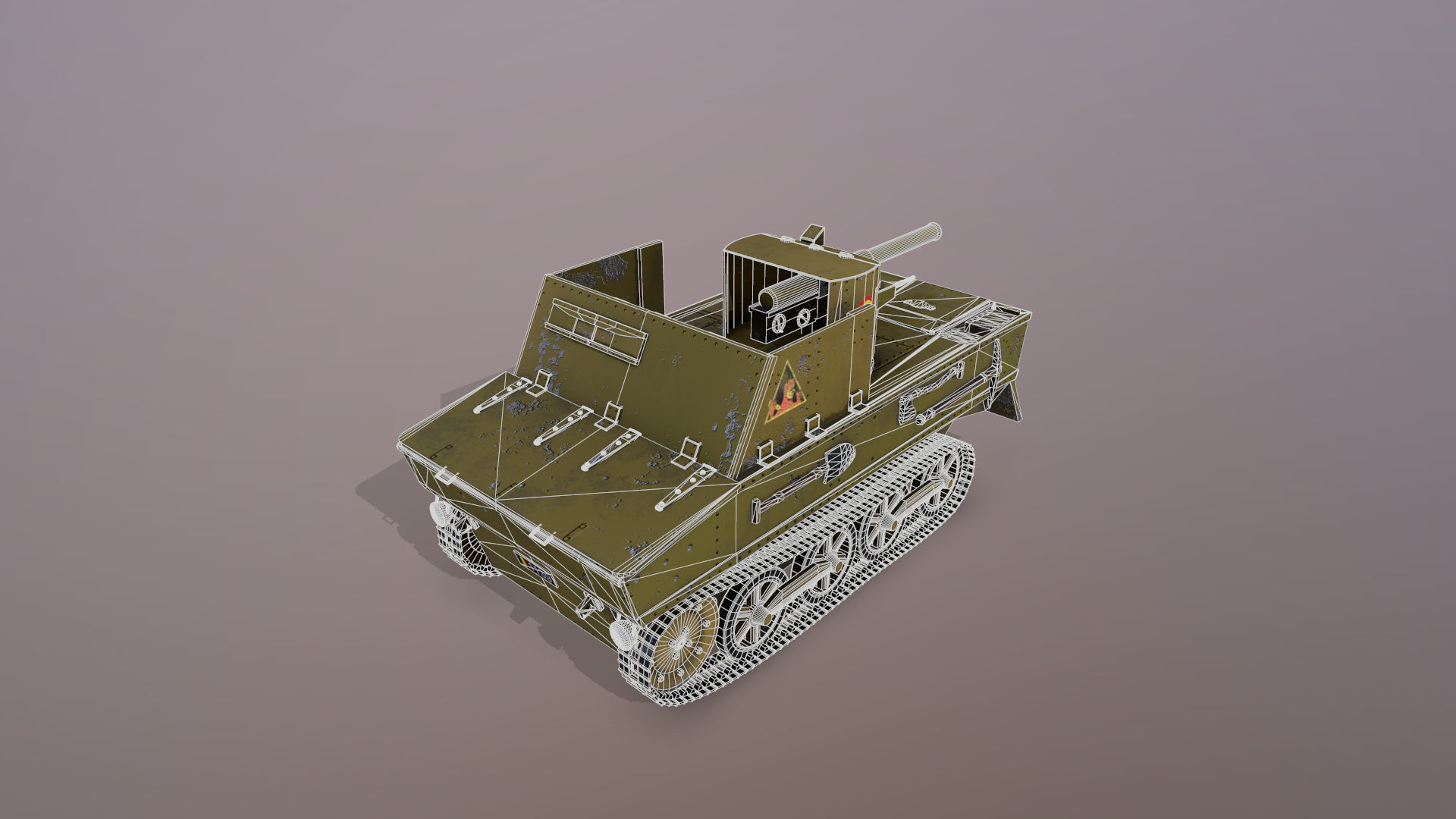 T13 tank belgian army 3D model - TurboSquid 1402263