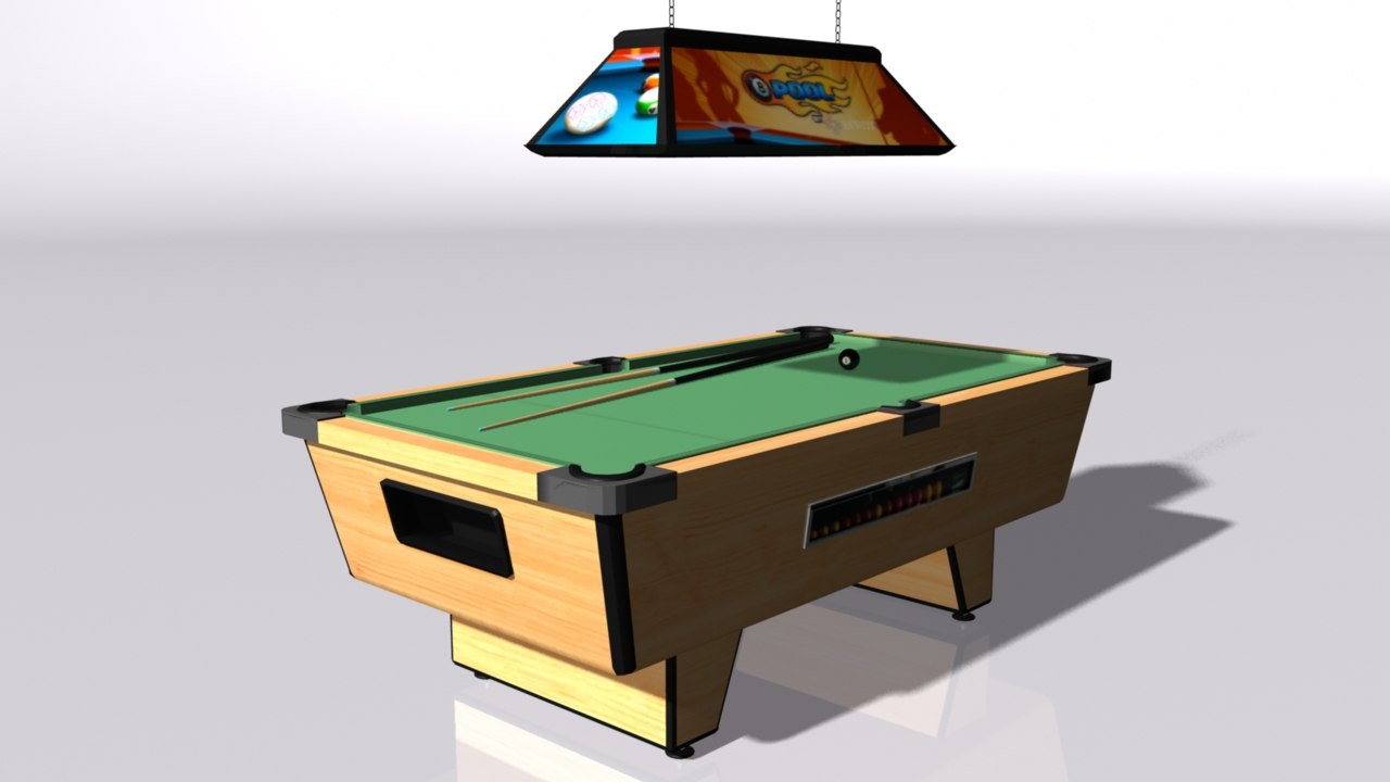 3D pool table model - TurboSquid 1402295