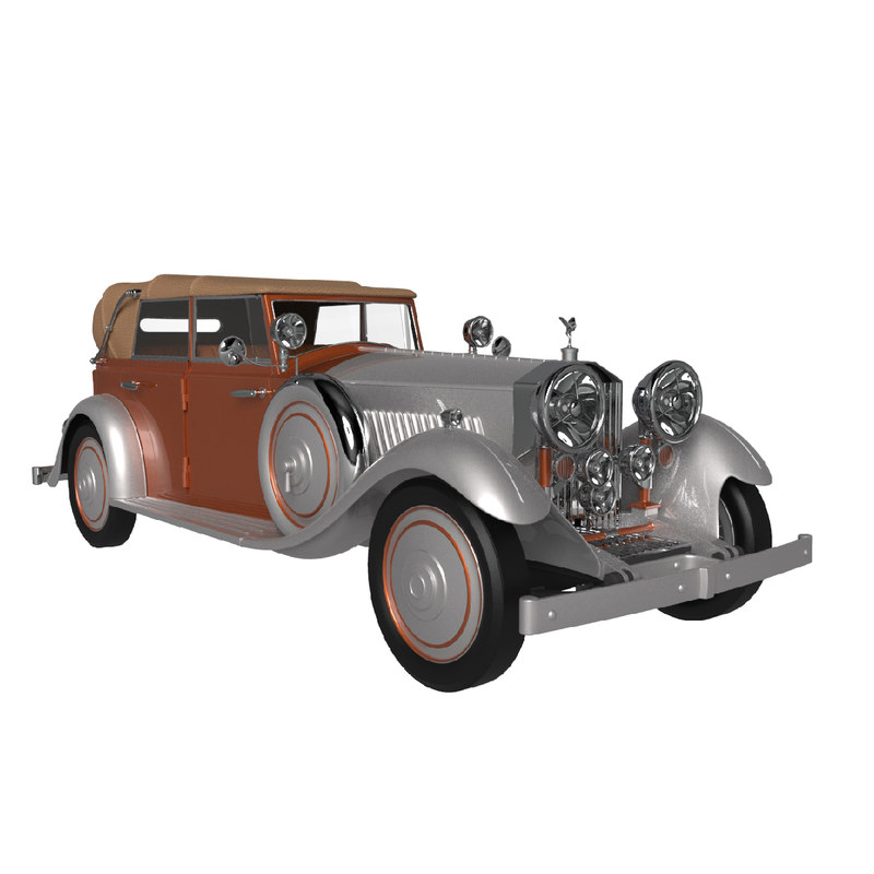 Rolls royce cartoon rolls-royce 3D model - TurboSquid 1402364