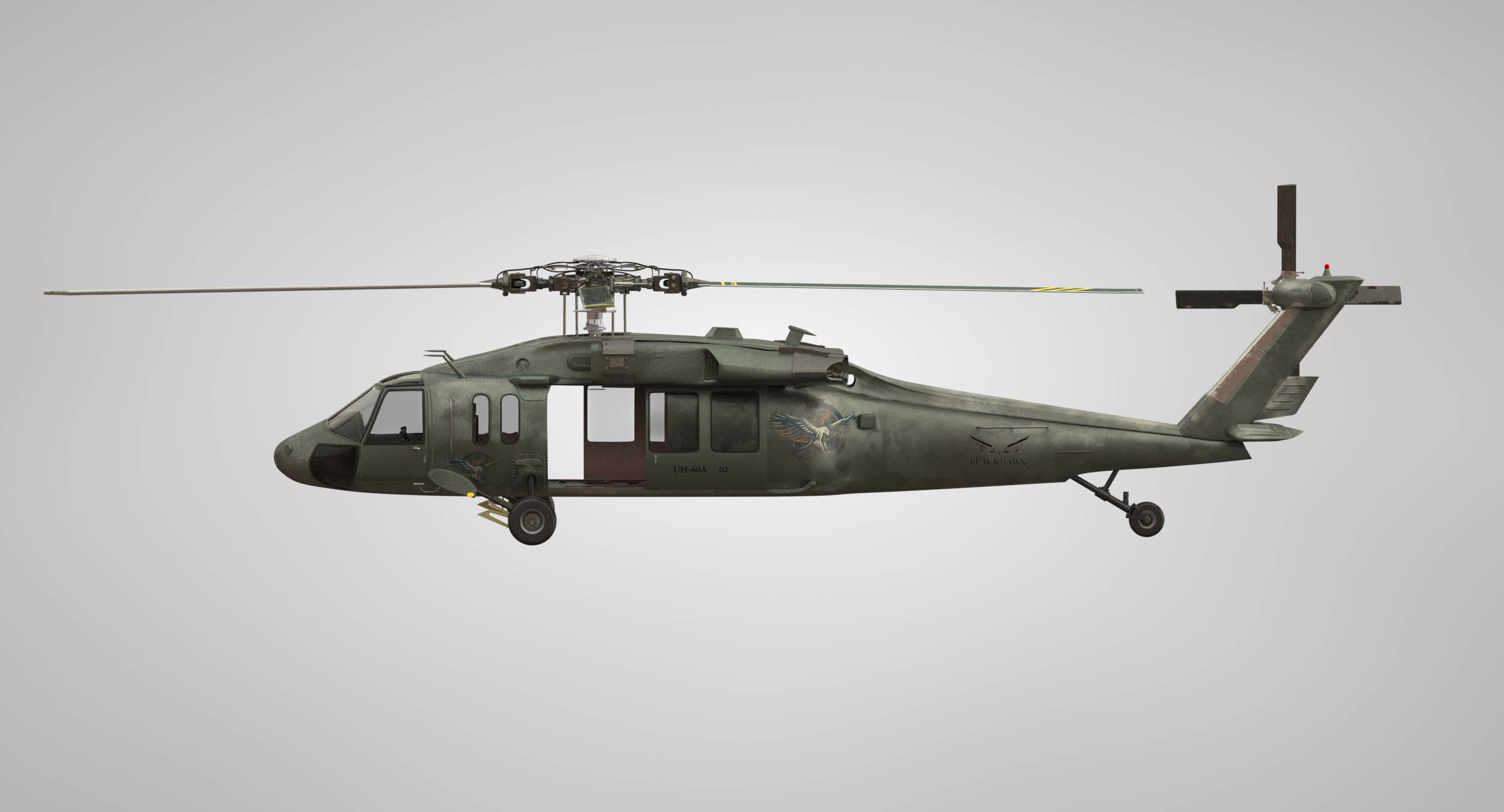 Uh-60 black hawk model - TurboSquid 1402401