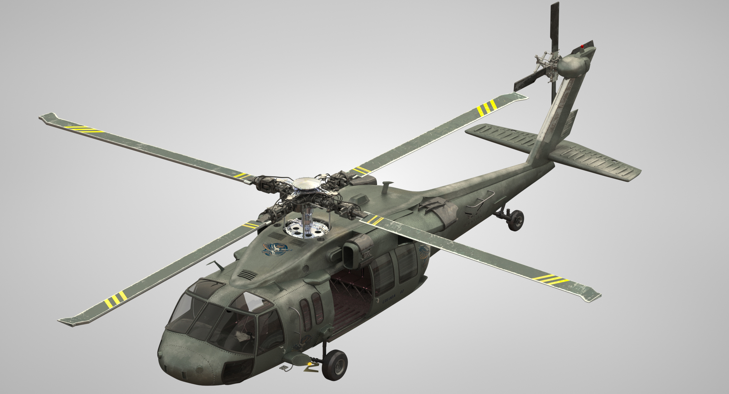 Uh-60 black hawk model - TurboSquid 1402401