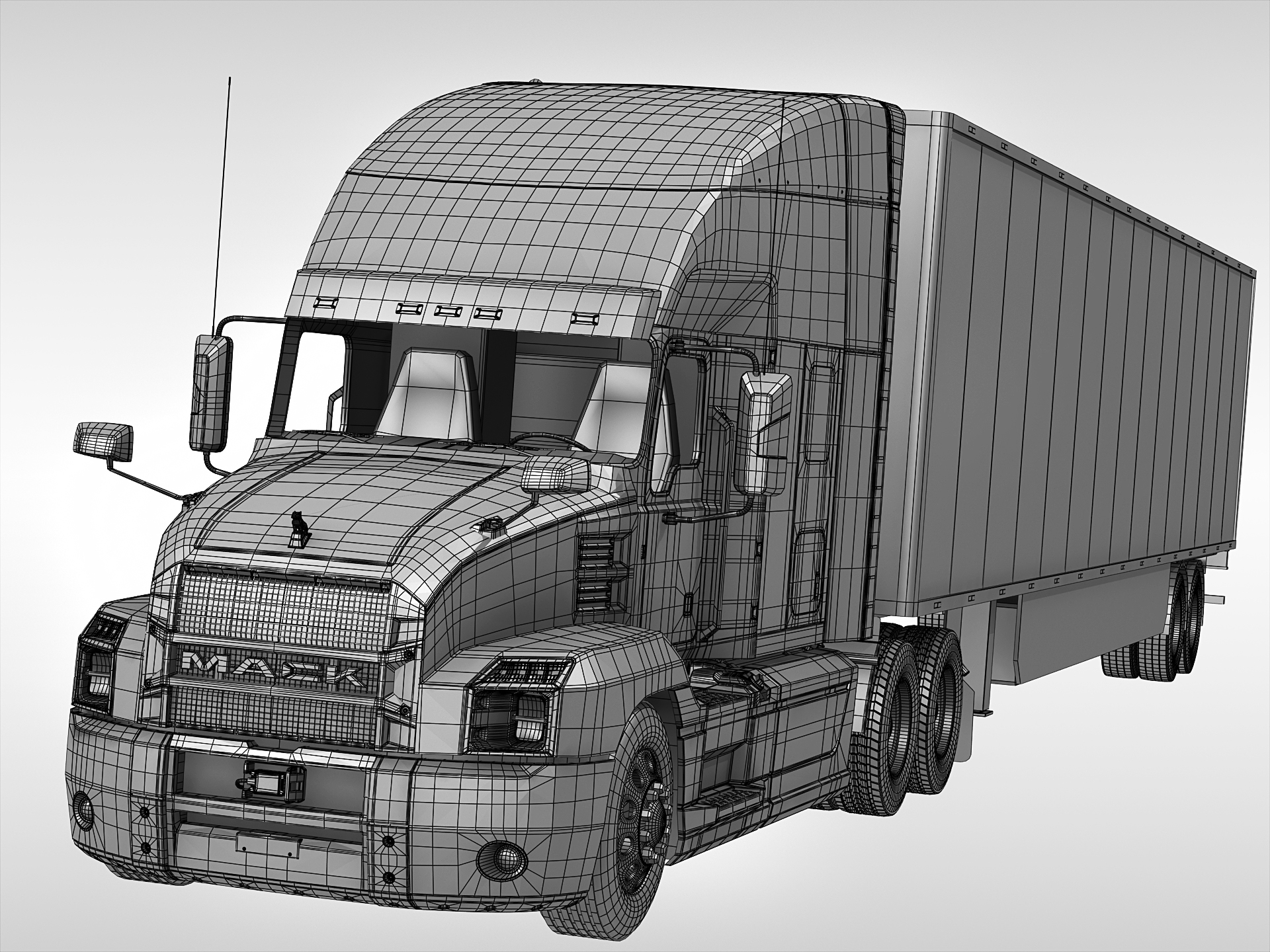 3D mack truck model - TurboSquid 1402456