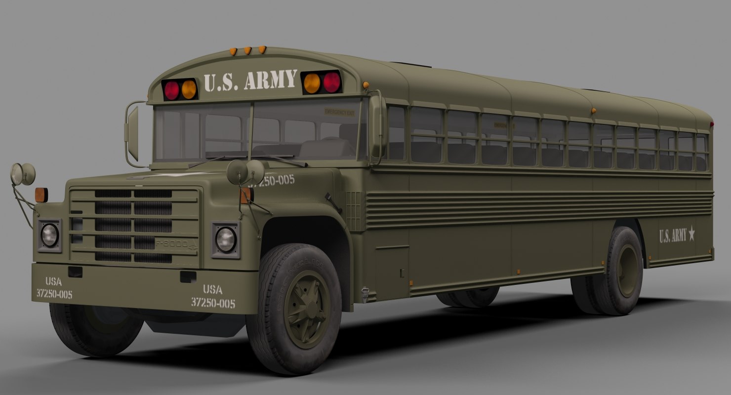 3D army bus rigged - TurboSquid 1396765