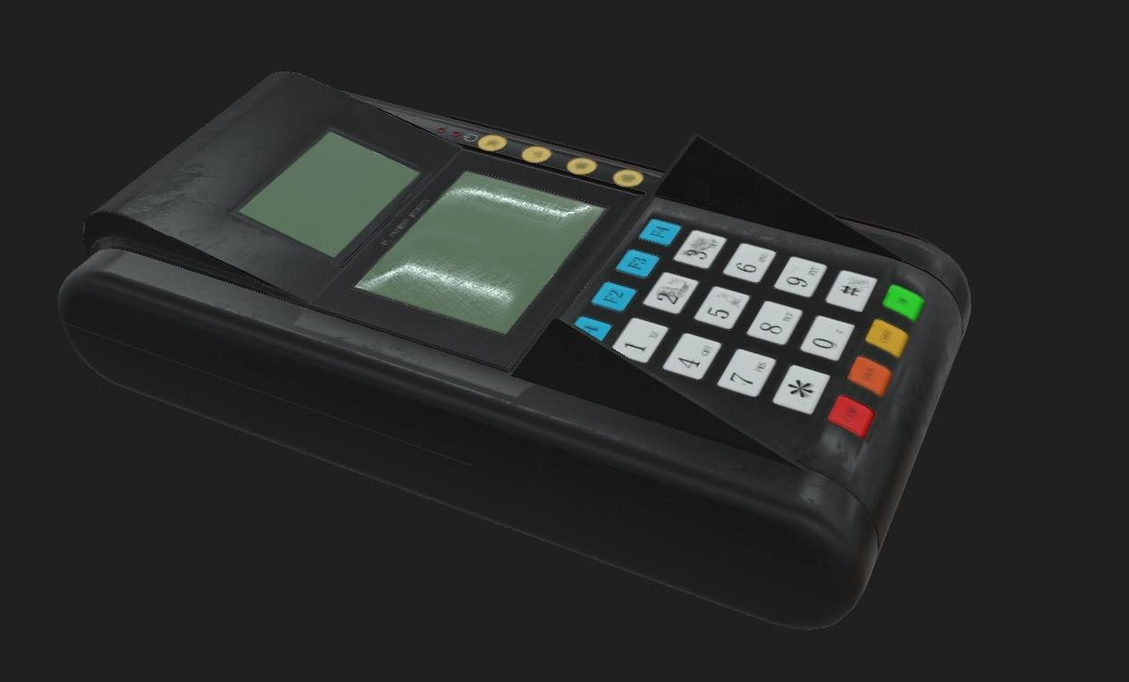Pos terminal 3D model - TurboSquid 1402572