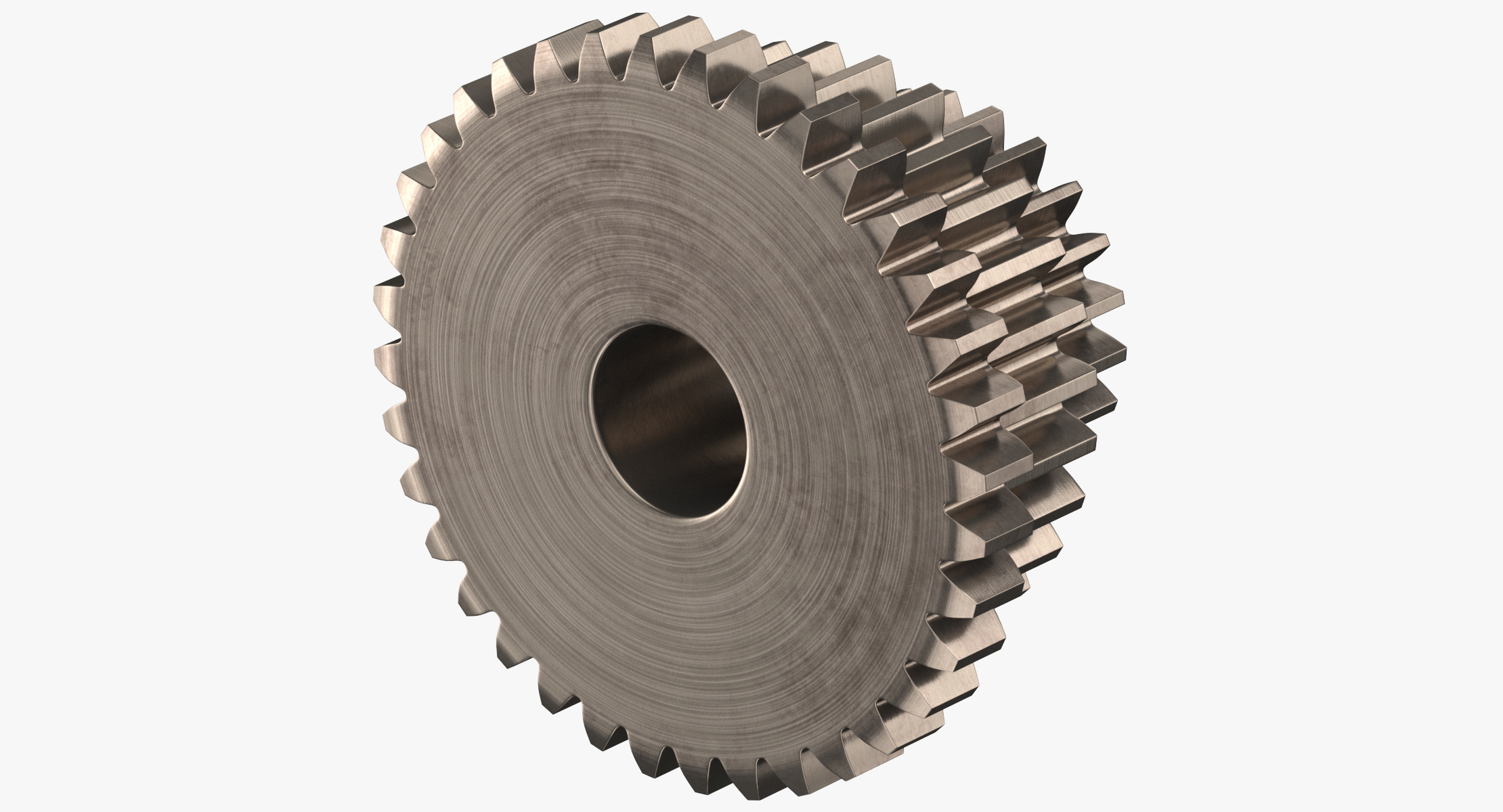 Compound spur gear 3D model - TurboSquid 1402633