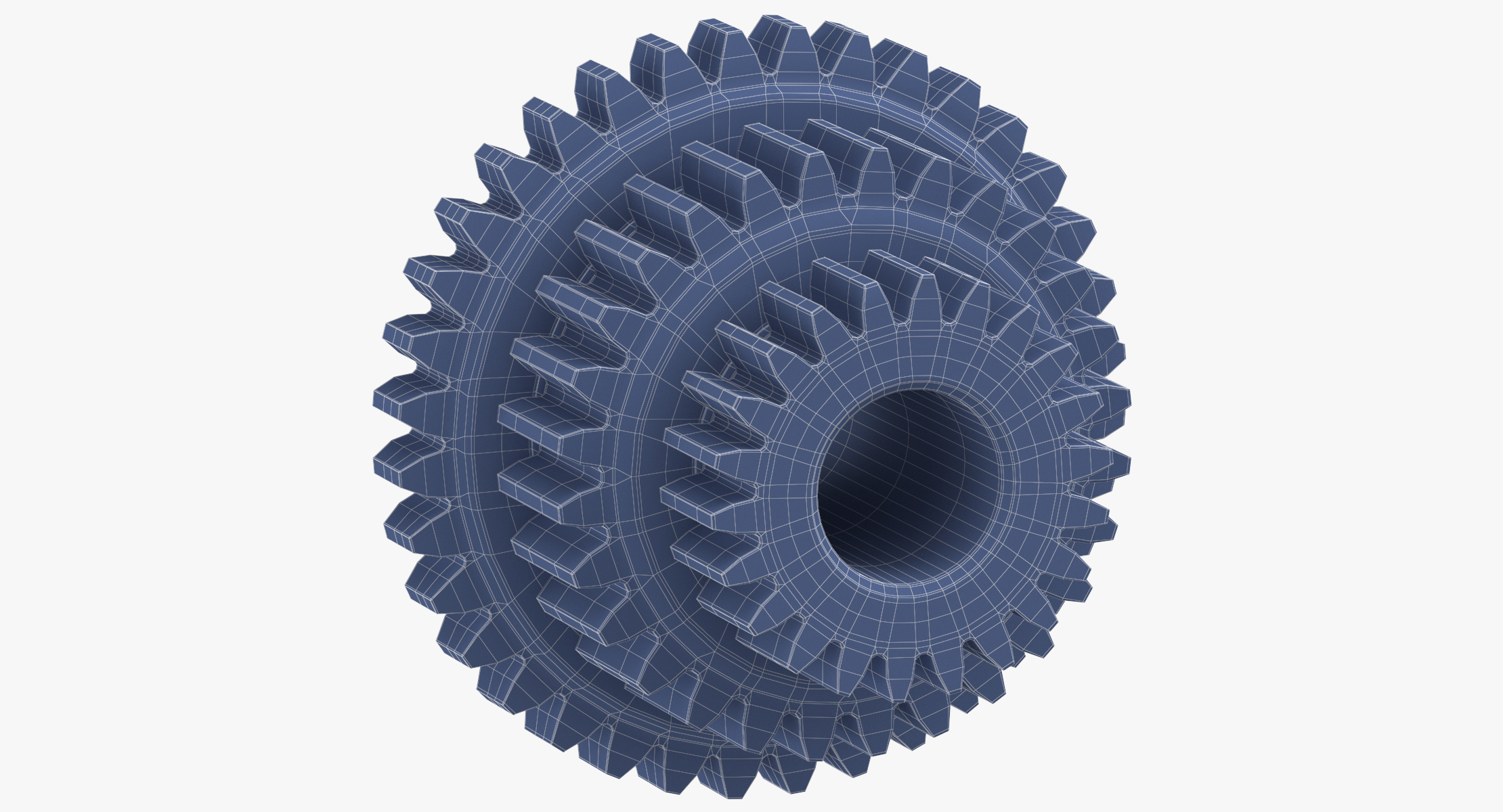 Compound spur gear 3D model - TurboSquid 1402633