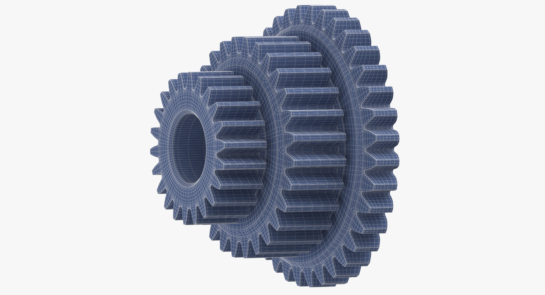 Compound spur gear 3D model - TurboSquid 1402633
