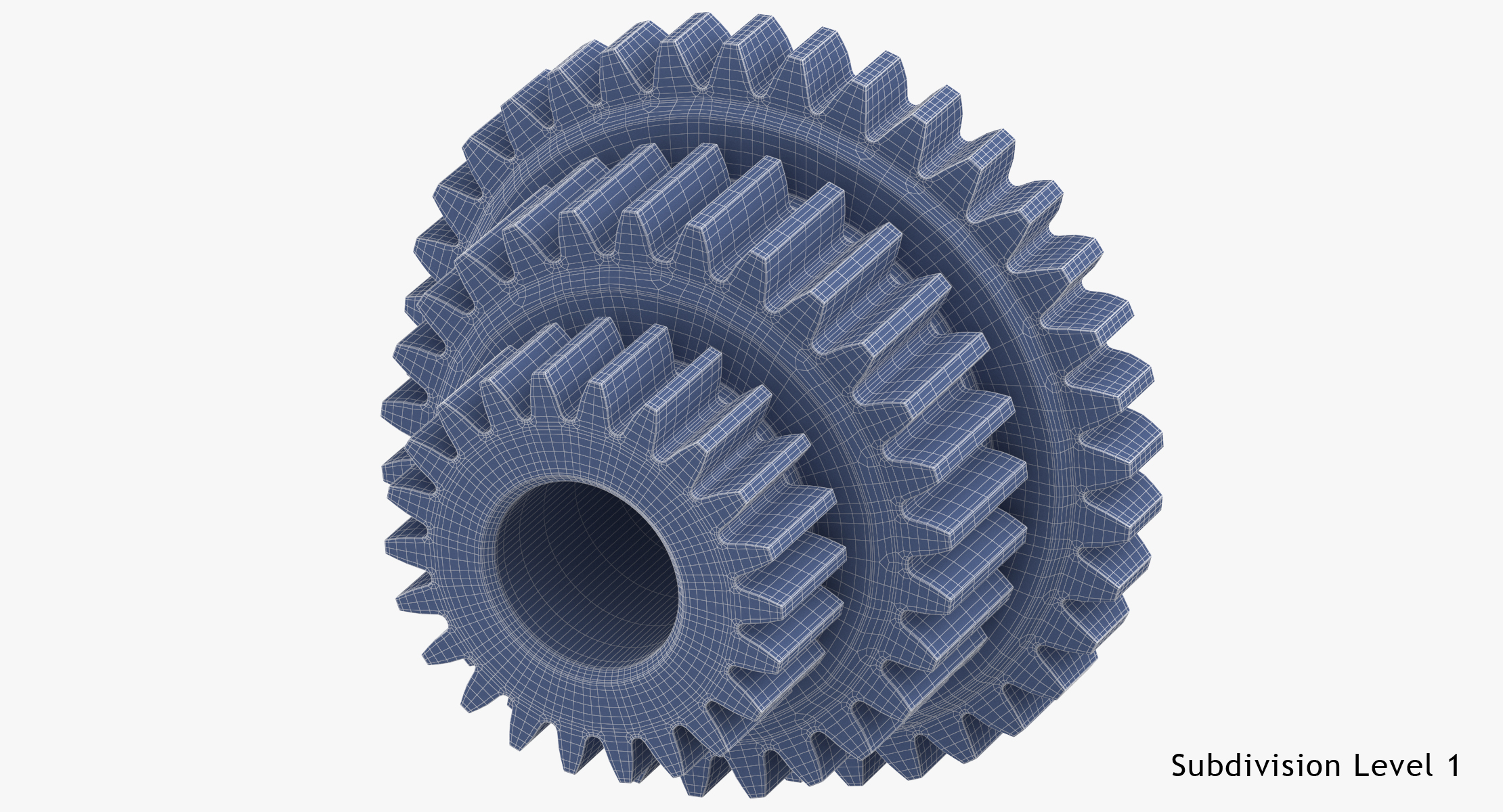 Compound spur gear 3D model - TurboSquid 1402633