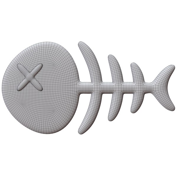 Fish skeleton 3D model - TurboSquid 1402653