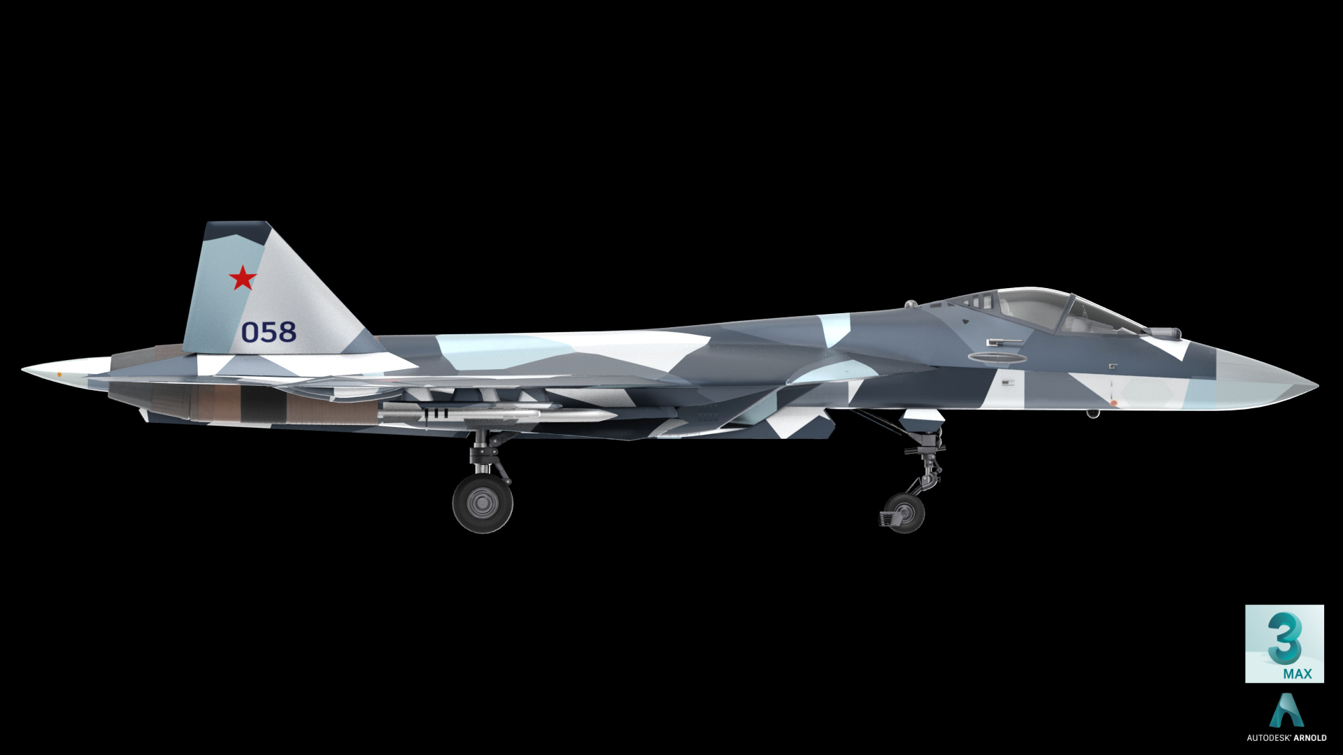 Sukhoi t-50 - pbr 3D - TurboSquid 1402858
