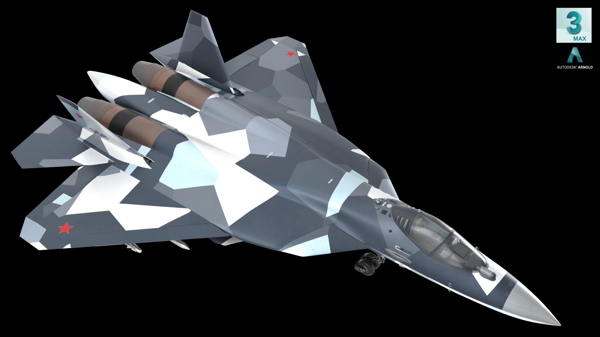 Sukhoi t-50 - pbr 3D - TurboSquid 1402858