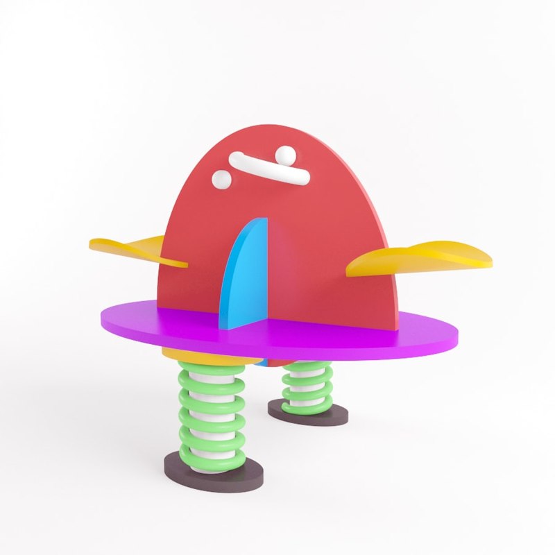 3D spring s seesaw - TurboSquid 1402796