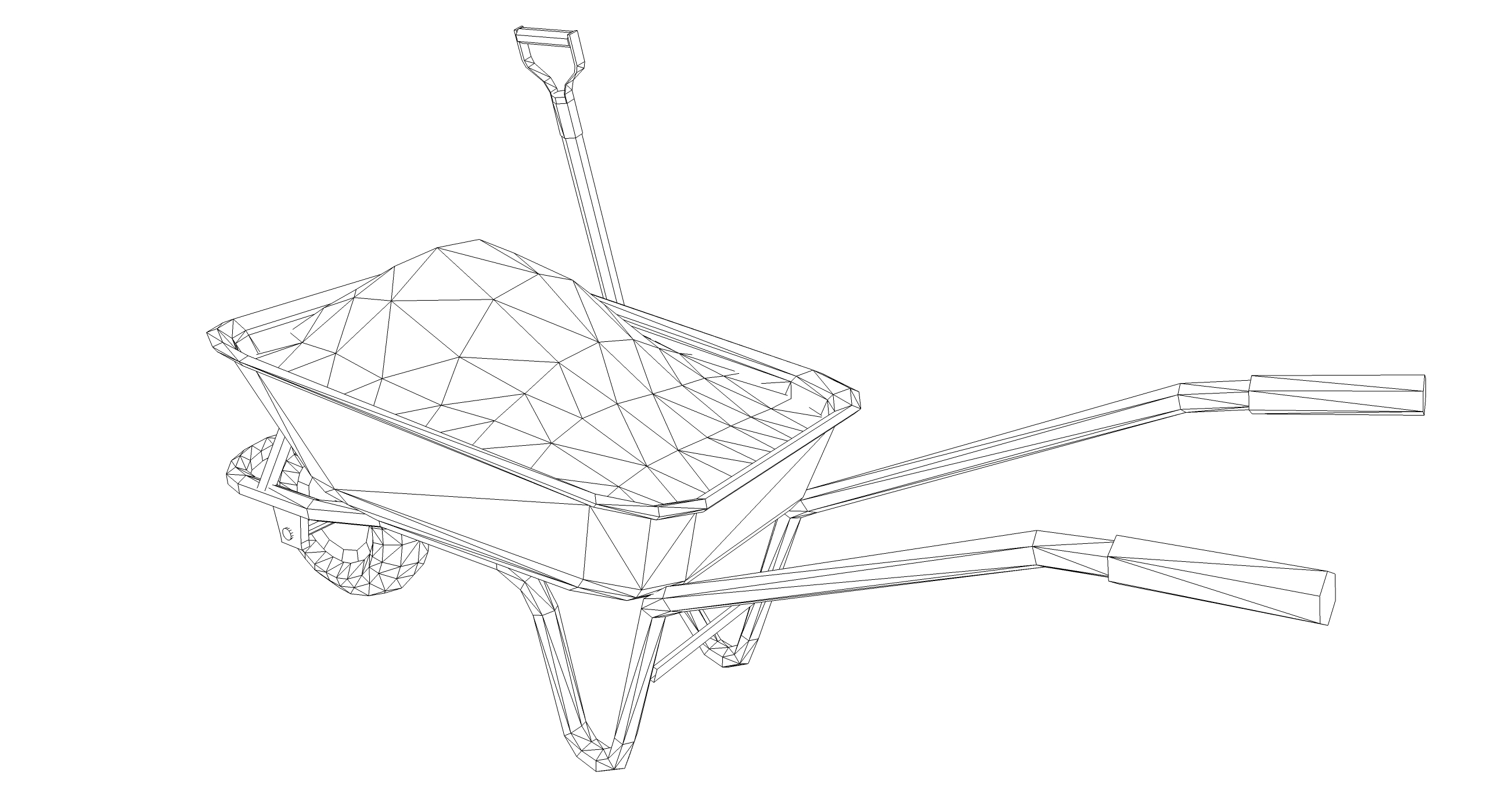 3D wheel barrow wheelbarrow model - TurboSquid 1402928