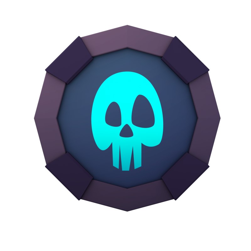 Cartoon skeleton shield 3D model - TurboSquid 1403000