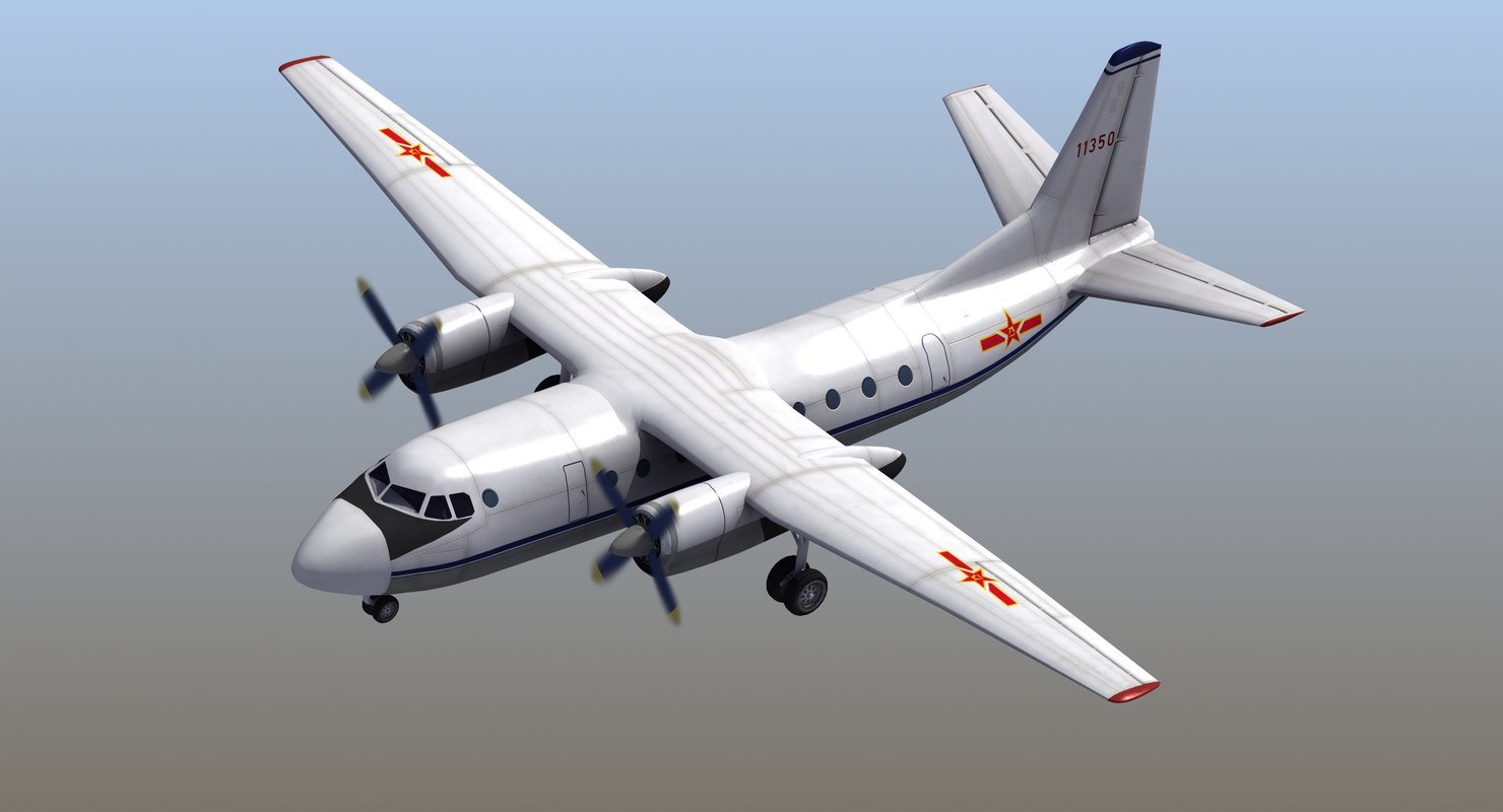 Xian y-7 transport aircraft 3D model - TurboSquid 1403302