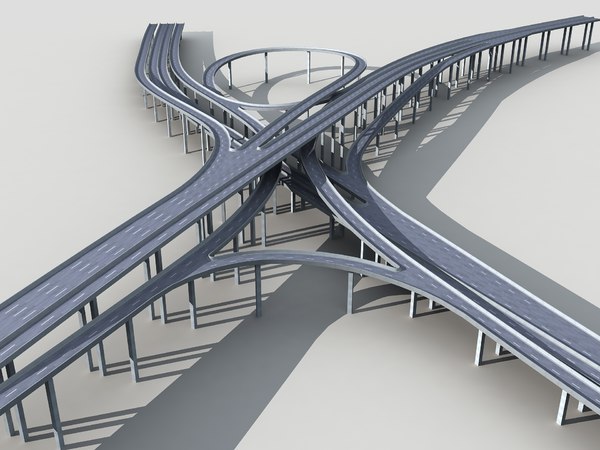Highway Interchange 3D Models for Download | TurboSquid