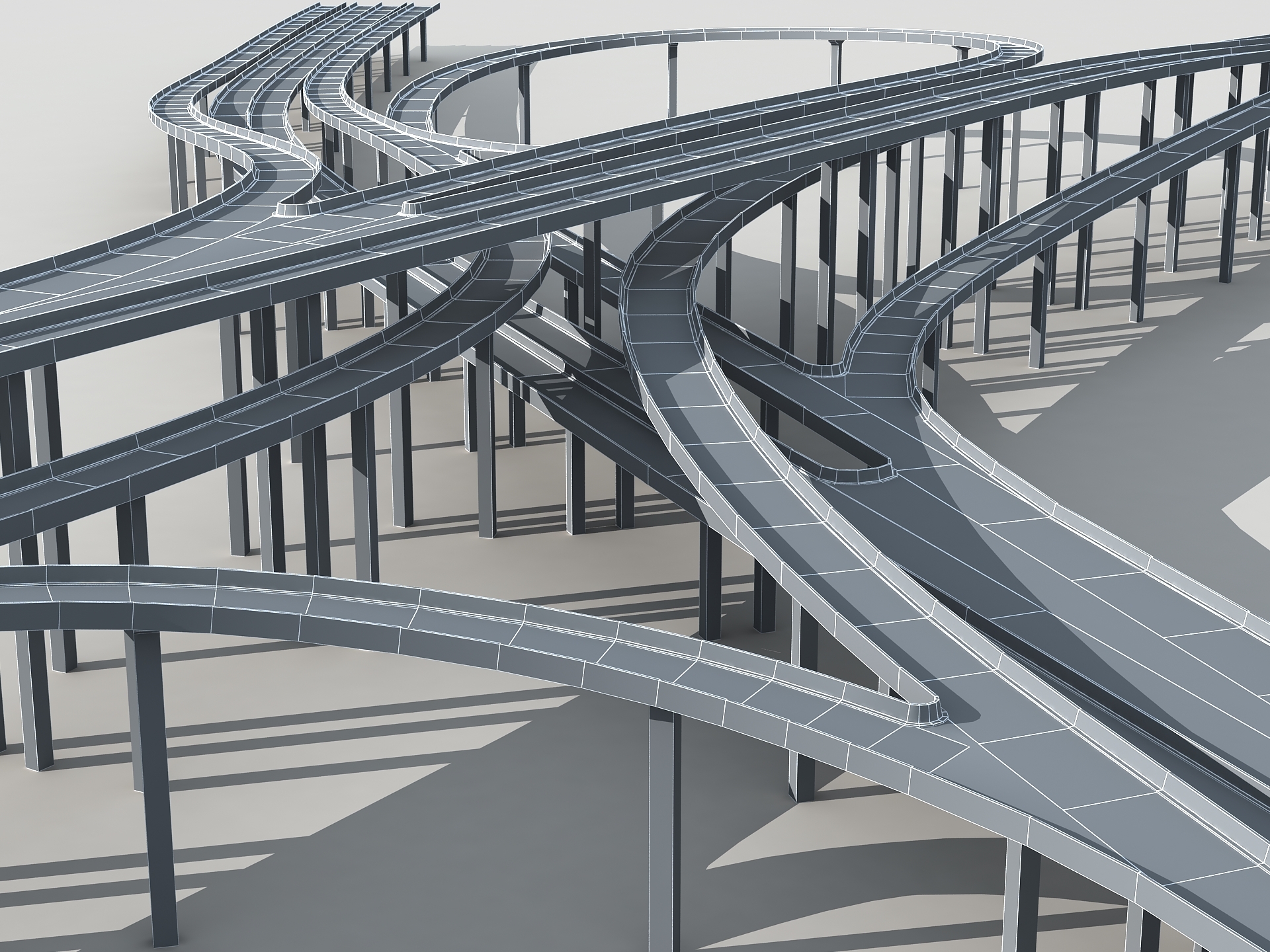 3D flyover highway - TurboSquid 1403304