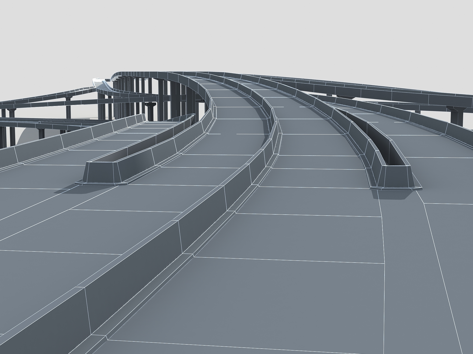 3D flyover highway - TurboSquid 1403304