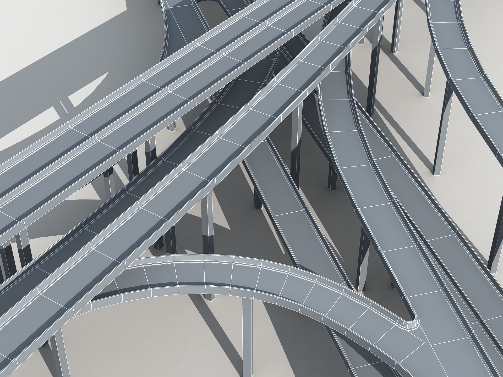 3D flyover highway - TurboSquid 1403304