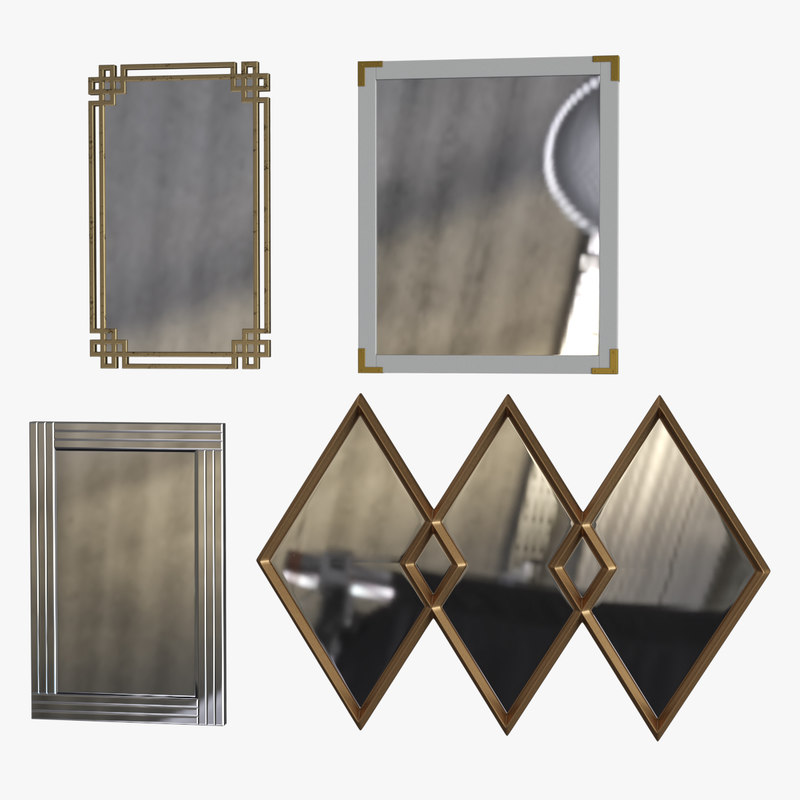 3D mirrors set 2 4 - TurboSquid 1403327