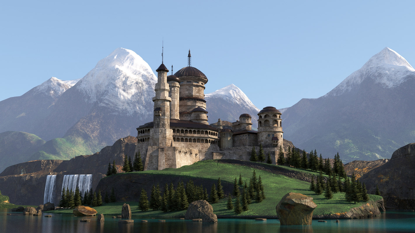 Medieval fantasy citadel model - TurboSquid 1403447