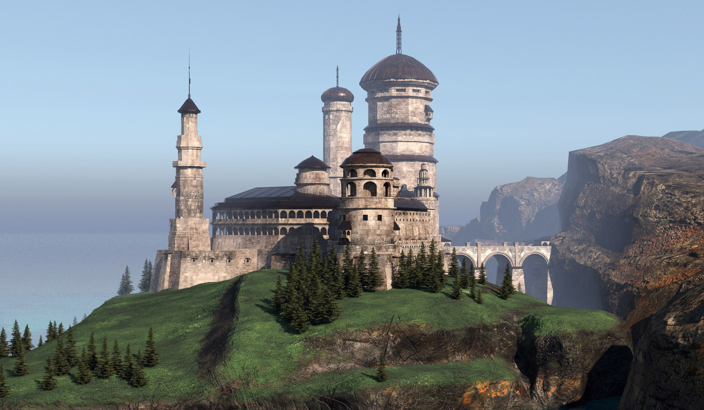Medieval fantasy citadel model - TurboSquid 1403447