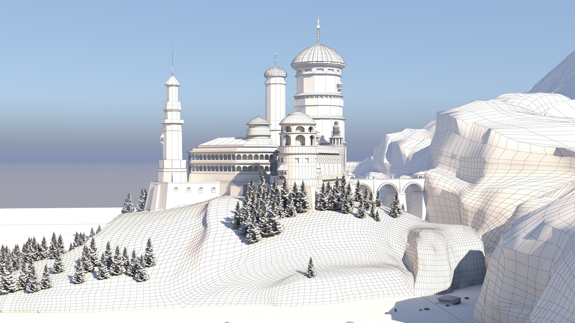 Medieval fantasy citadel model - TurboSquid 1403447