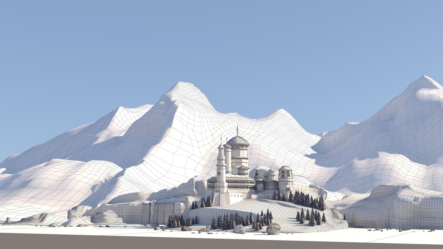 Medieval fantasy citadel model - TurboSquid 1403447