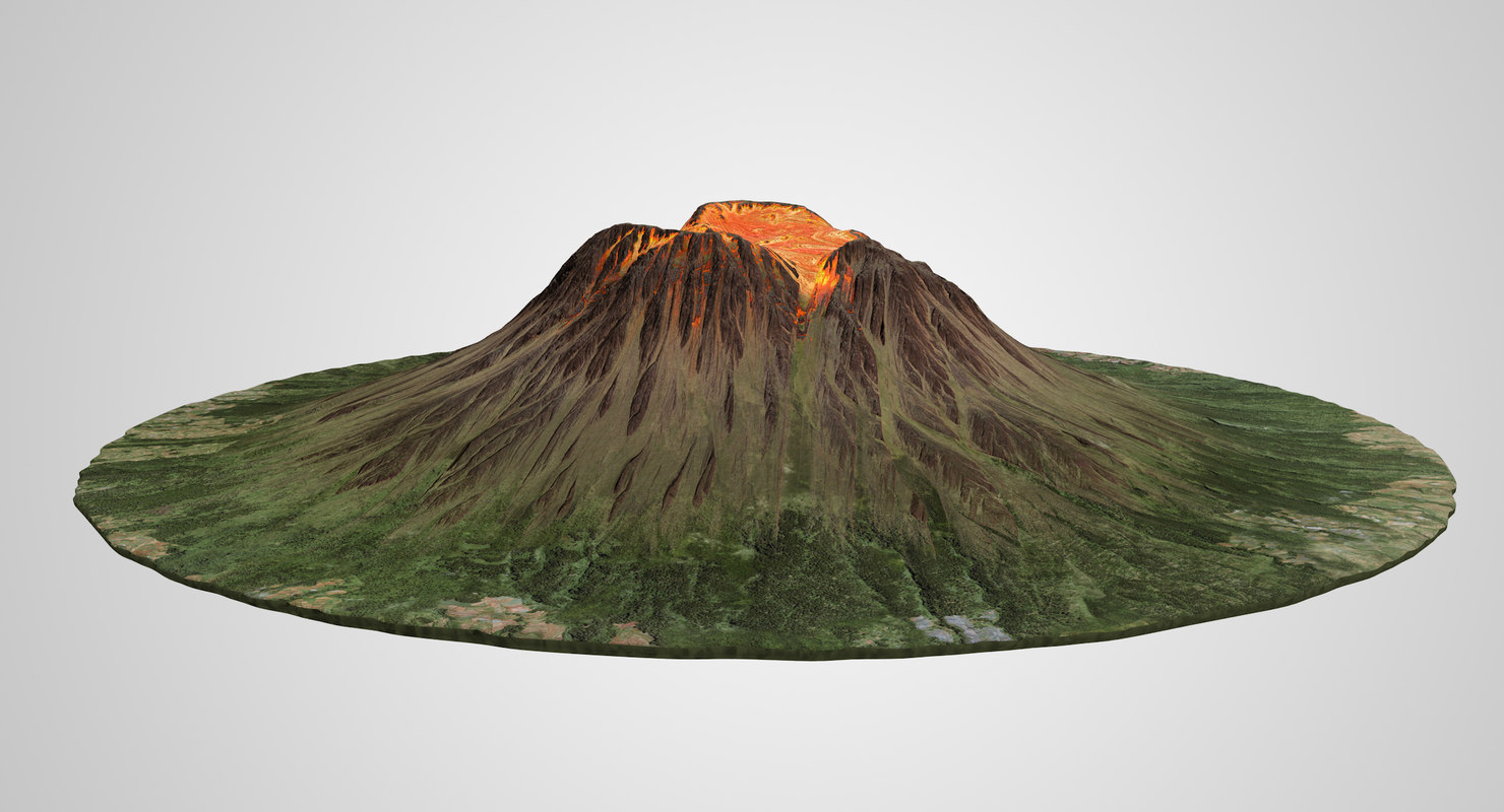 Volcano lava model - TurboSquid 1403507