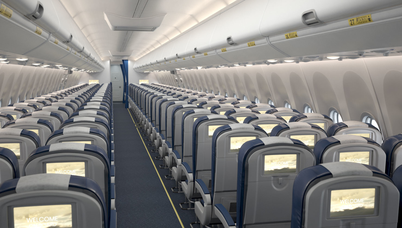 3D boeing 737 cabin - TurboSquid 1403589