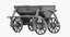 3D old wooden cart - TurboSquid 1403917