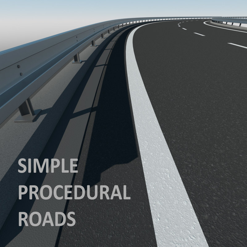 Roads simple 3D - TurboSquid 1403919