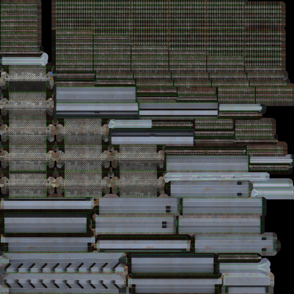 3d model modular catwalk