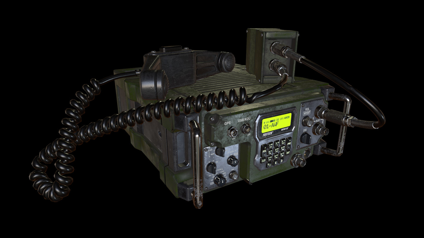 Military radio model - TurboSquid 1404238