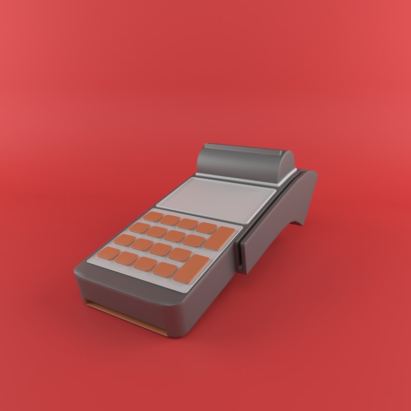 3D model pos machine - TurboSquid 1404459