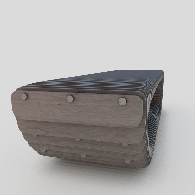 Parametric bench 3D model - TurboSquid 1404431