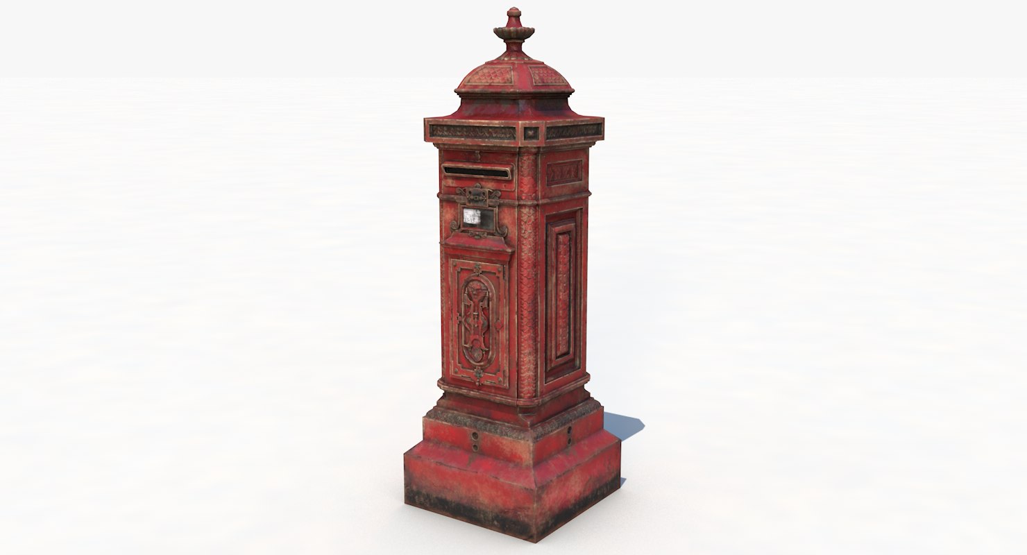 Post box 3D model - TurboSquid 1404545
