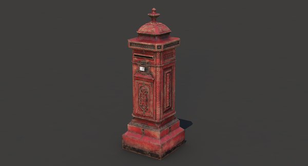 Post box 3D model - TurboSquid 1404545