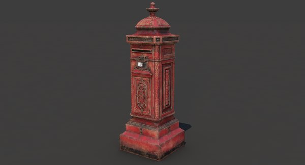 Post box 3D model - TurboSquid 1404545