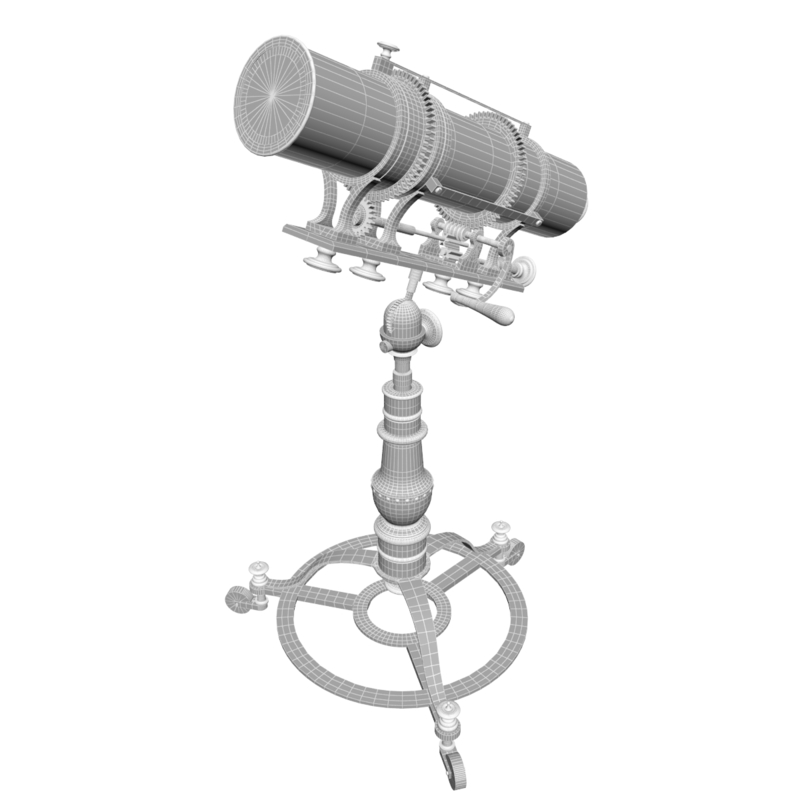 3D brass kaleidoscope model - TurboSquid 1404529